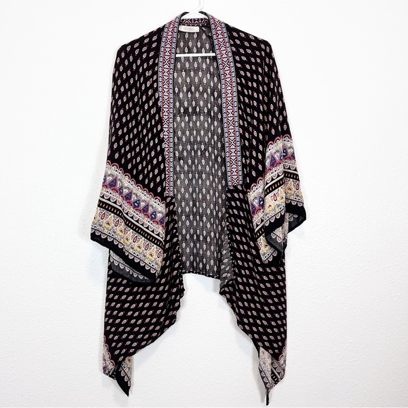 entro | Other | Entro Kimono With Embroidered Trim Boho Style Size ...